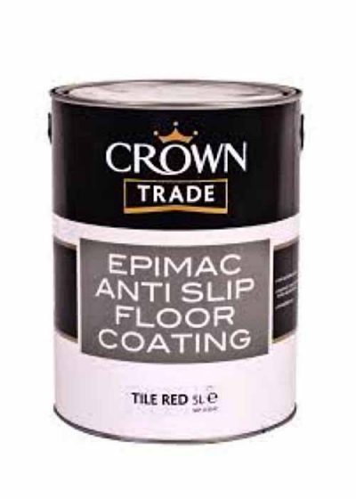 Crown Epimac Floor Paint Enamel Tile Red (Ready Mixed) 5L - Colorbank