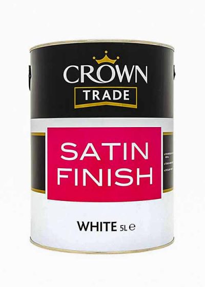 Crown Satin Finish Enamel White 5L - Colorbank
