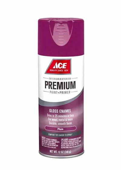 Ace Premium Spray Paint Plum 12 OZ - Colorbank