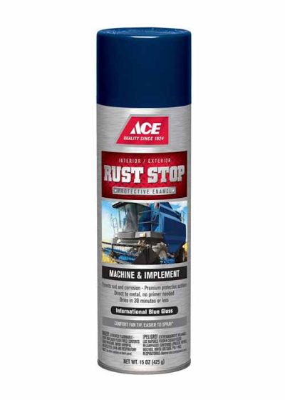 Ace Rust Stop Gloss International Blue Machine And Implement Enamel ...