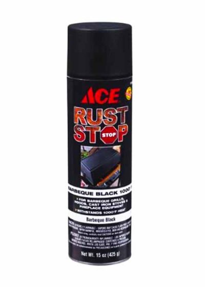 Ace Rust Stop Barbeque Black Spray Paint 15 oz. - Colorbank